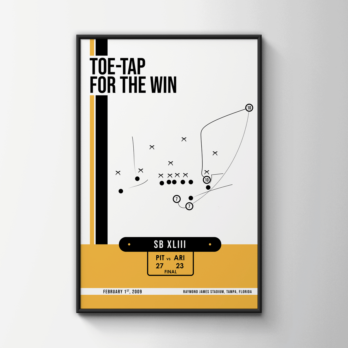 Toe Tap - Pittsburgh Steelers Poster — Iconic Plays